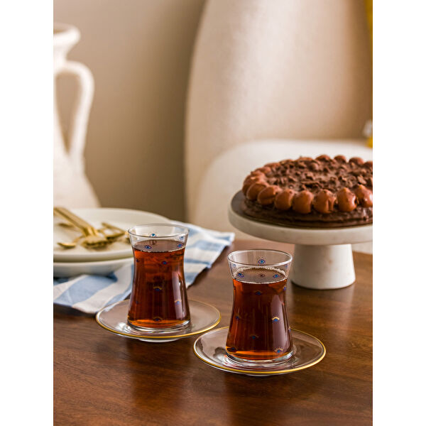 Baskılı Cam Çay Bardağı 12 Parça Baskılı Cam Çay Bardağı 12 Parça