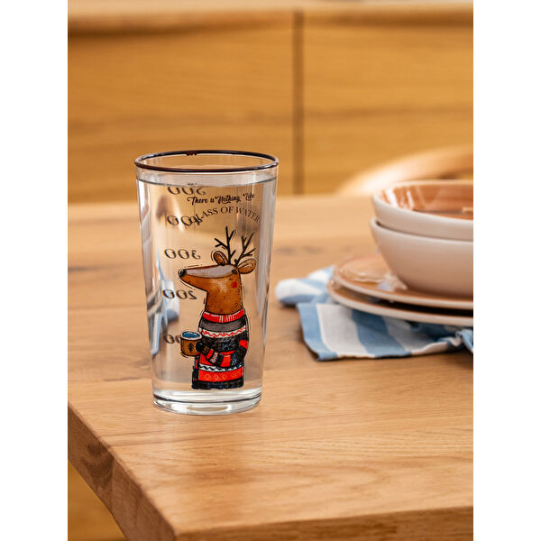 Baskılı Cam Su Bardağı 570 Ml