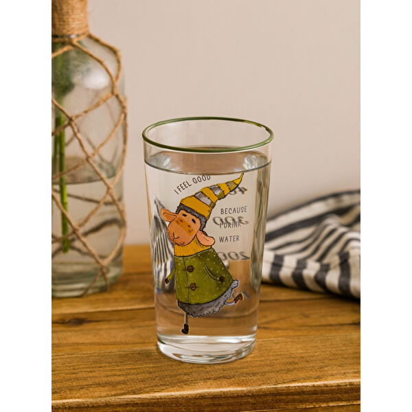 Baskılı Cam Su Bardağı 570 Ml Baskılı Cam Su Bardağı 570 Ml