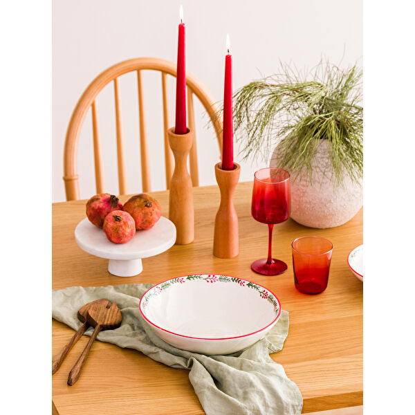 Desenli Seramik Servis Tabağı 26 Cm Desenli Seramik Servis Tabağı 26 Cm