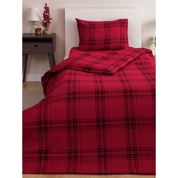 Ekose Desenli Tek Kişilik Nevresim Takımı Ekose Desenli Tek Kişilik Nevresim Takımı