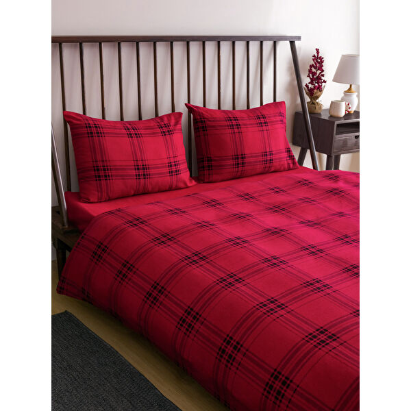 Ekose Desenli Çift Kişilik Nevresim Takımı Ekose Desenli Çift Kişilik Nevresim Takımı