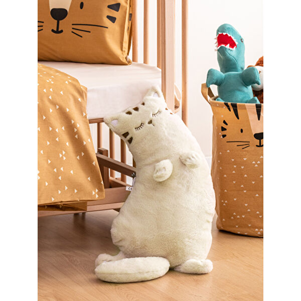 Dolgulu Kedi Bebek Kırlent 55 Cm Dolgulu Kedi Bebek Kırlent 55 Cm