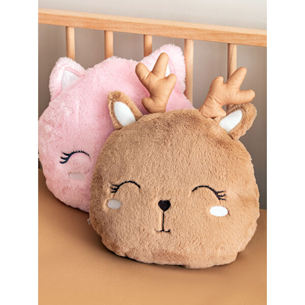 Nakışlı Dolgulu Pelüş Bebek Kırlent 38 Cm Nakışlı Dolgulu Pelüş Bebek Kırlent 38 Cm