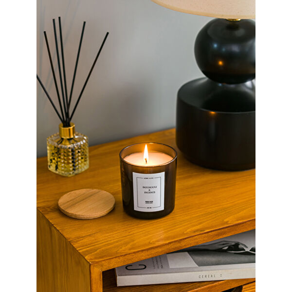 Paçuli Kokulu Dekoratif Bardak Mum 190 Gr