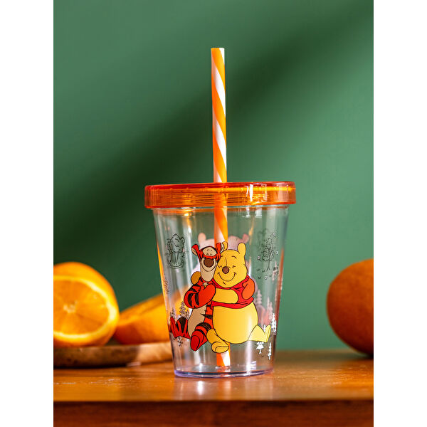 Winnie the Pooh Lisanslı Pipetli Bardak 450 Ml