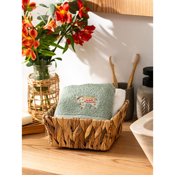 Nakışlı Pamuklu El Havlusu 30x50 Cm