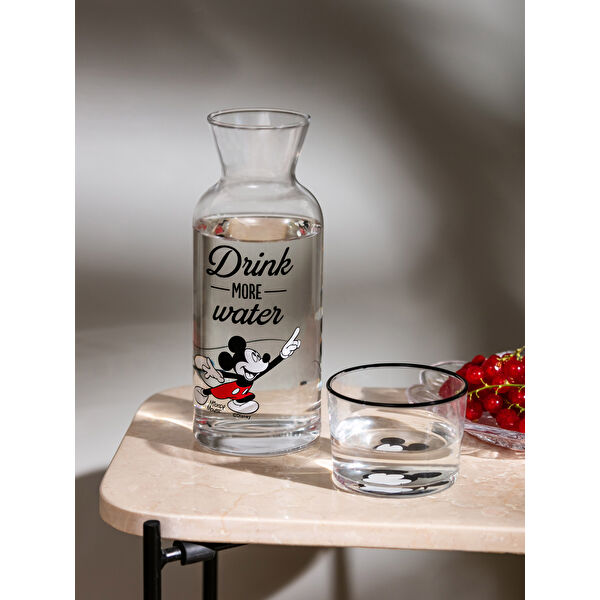 Mickey Mouse Lisanslı Bardaklı Cam Karaf Sürahi 700 Ml Mickey Mouse Lisanslı Bardaklı Cam Karaf Sürahi 700 Ml