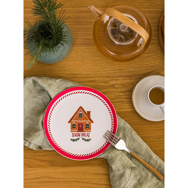 Baskılı Seramik Pasta Tabağı 19 Cm Baskılı Seramik Pasta Tabağı 19 Cm