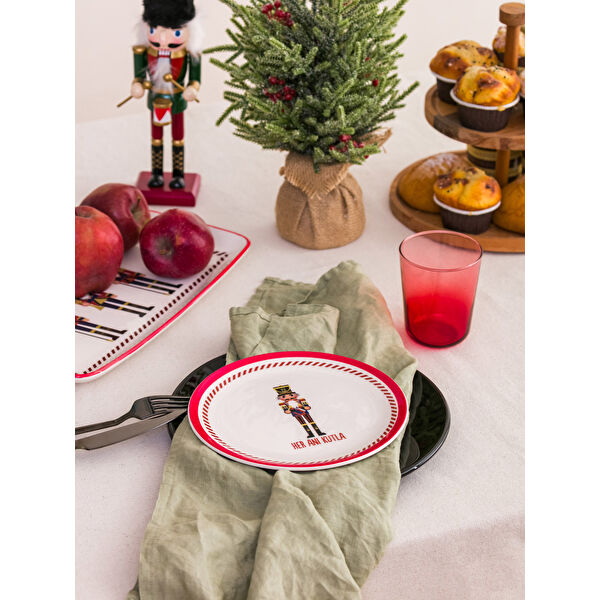 Baskılı Seramik Pasta Tabağı 19 Cm Baskılı Seramik Pasta Tabağı 19 Cm