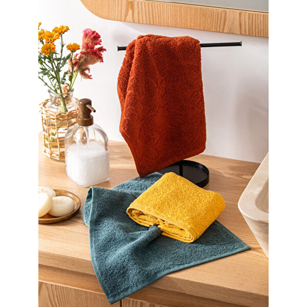 Düz Pamuklu El Havlusu 3'lü 30x50 Cm