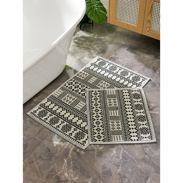 Desenli Banyo Paspası 2'li Desenli Banyo Paspası 2'li