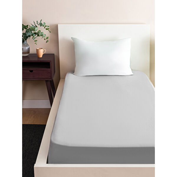 Düz Lastikli Tek Kişilik Çarşaf 120x200x30 Cm Düz Lastikli Tek Kişilik Çarşaf 120x200x30 Cm