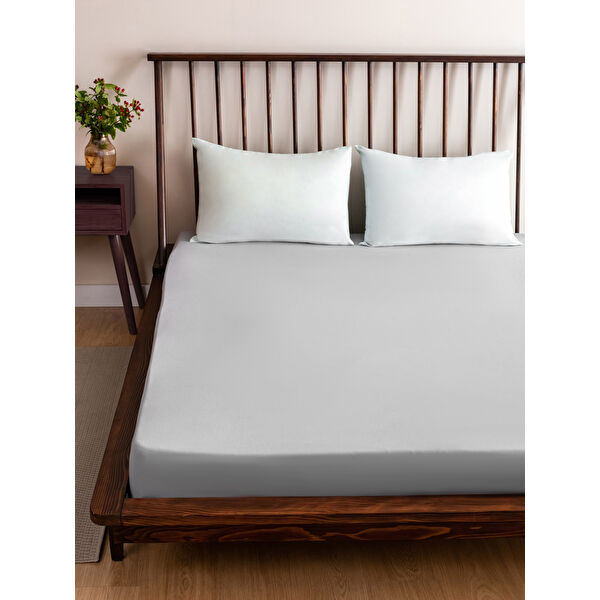 Düz Pamuklu Lastikli Çift Kişilik Çarşaf 160x200x30 Cm Düz Pamuklu Lastikli Çift Kişilik Çarşaf 160x200x30 Cm