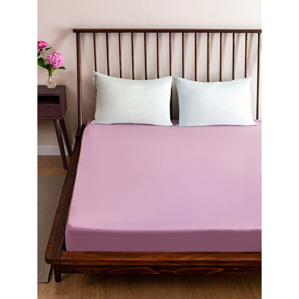Düz Pamuklu Lastikli Çift Kişilik Çarşaf 160x200x30 Cm