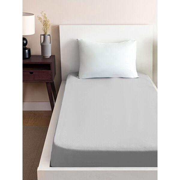 Düz Pamuklu Lastikli Tek Kişilik Çarşaf 100x200x30 Cm Düz Pamuklu Lastikli Tek Kişilik Çarşaf 100x200x30 Cm