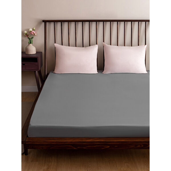 Düz Pamuklu Çift Kişilik Lastikli Çarşaf 160x200x30 Cm Düz Pamuklu Çift Kişilik Lastikli Çarşaf 160x200x30 Cm