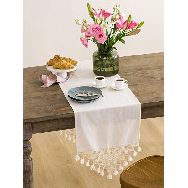 Dantel Detaylı Runner 45x150 Cm Dantel Detaylı Runner 45x150 Cm