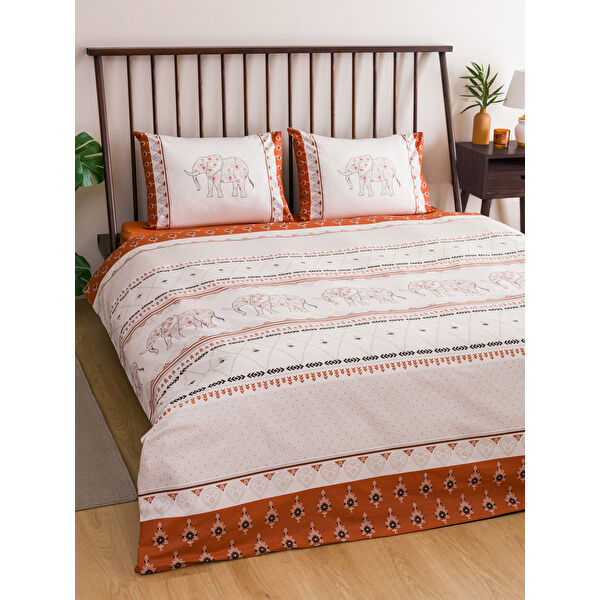 Desenli Pamuklu Çift Kişilik Nevresim Takımı Desenli Pamuklu Çift Kişilik Nevresim Takımı