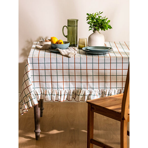 Ekose Desenli Masa Örtüsü 150x200 Cm