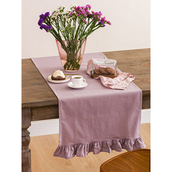 Fır Fır Detaylı Düz Runner 45x150 Cm Fır Fır Detaylı Düz Runner 45x150 Cm