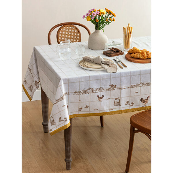 Baskılı Masa Örtüsü 150x150 Cm Baskılı Masa Örtüsü 150x150 Cm