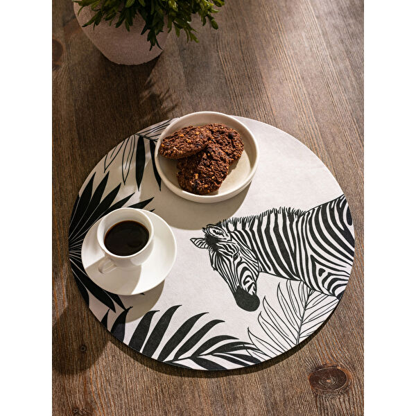 Zebra Baskılı Amerikan Servisi 35 Cm Zebra Baskılı Amerikan Servisi 35 Cm