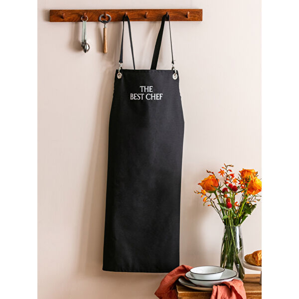 Yazı Nakışlı Mutfak Önlüğü