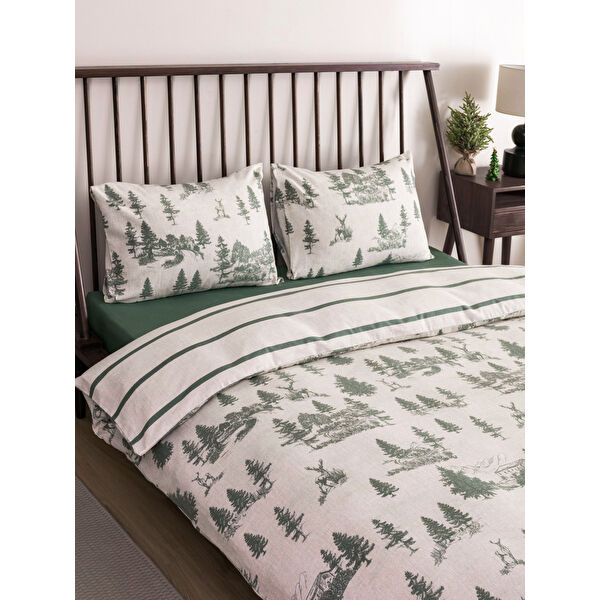 Desenli Pamuklu Çift Kişilik Nevresim Takımı Desenli Pamuklu Çift Kişilik Nevresim Takımı