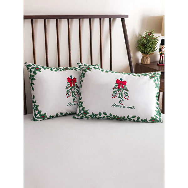 Pamuklu Baskılı Yastık Kılıfı 2'Li 50x70 Cm Pamuklu Baskılı Yastık Kılıfı 2'Li 50x70 Cm