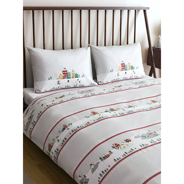 Yılbaşı Temalı Çift Kişilik Nevresim Seti