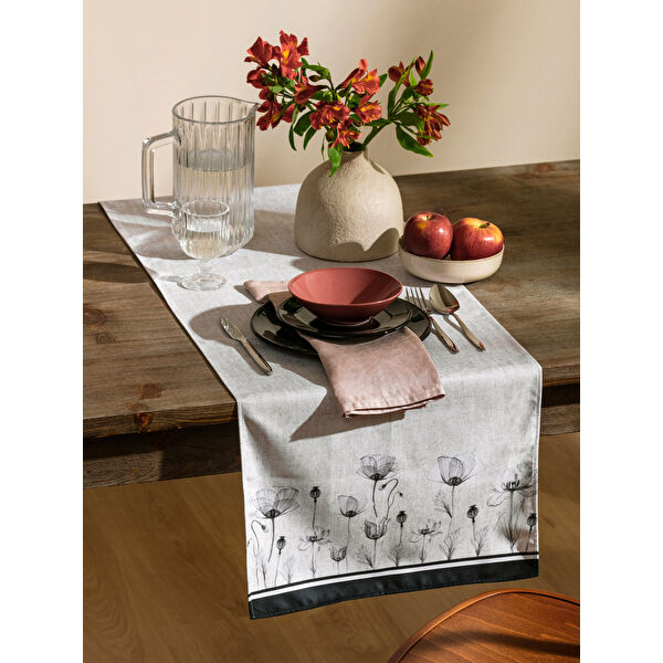 Çiçek Baskılı Runner 45x150 Cm