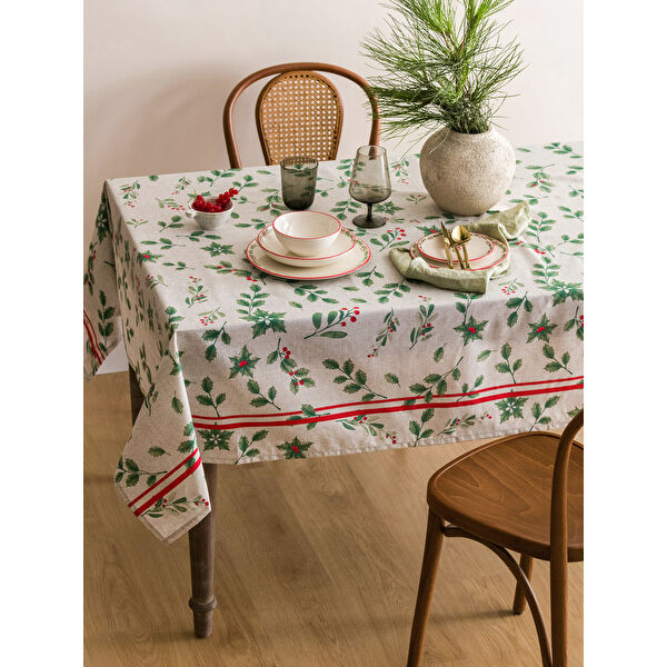 Yılbaşı Temalı Masa Örtüsü 150x200 Cm