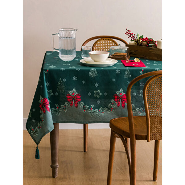 Yılbaşı Temalı Masa Örtüsü 150x200 Cm