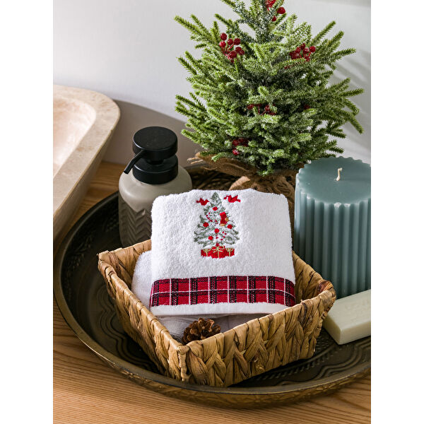 Pamuklu Nakışlı El Havlusu 30x50 Cm Pamuklu Nakışlı El Havlusu 30x50 Cm