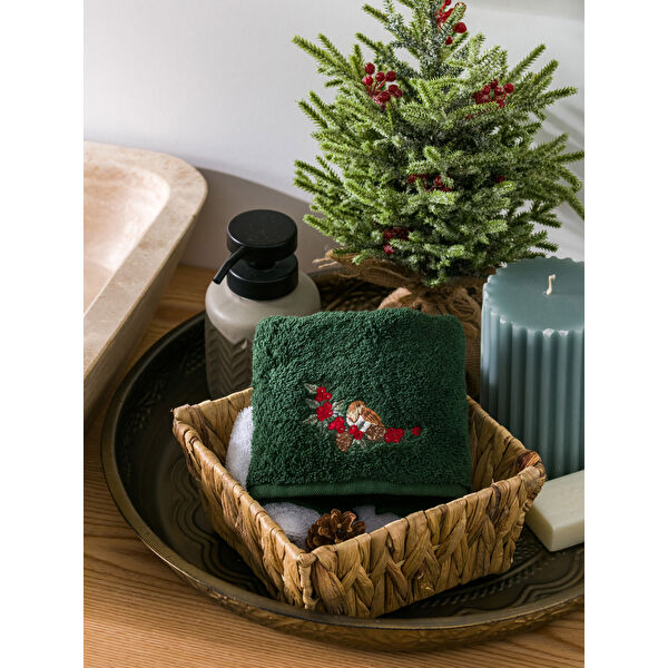 Pamuklu Nakışlı El Havlusu 30x50 Cm Pamuklu Nakışlı El Havlusu 30x50 Cm