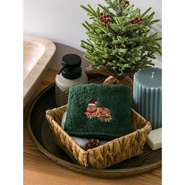 Pamuklu Nakışlı El Havlusu 30x50 Cm Pamuklu Nakışlı El Havlusu 30x50 Cm