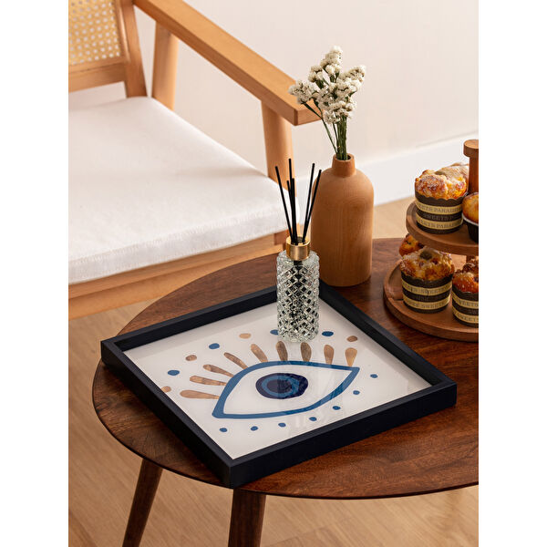Göz Baskılı Dekoratif Tepsi 33x33 Cm Göz Baskılı Dekoratif Tepsi 33x33 Cm