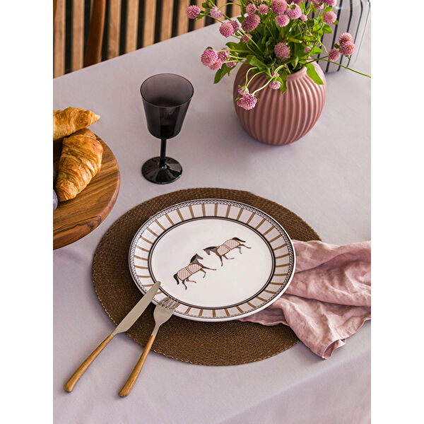 Desenli Seramik Servis Tabağı 26 Cm Desenli Seramik Servis Tabağı 26 Cm