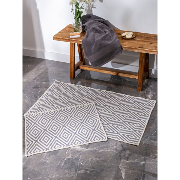 Desenli Banyo Paspası 2'li Desenli Banyo Paspası 2'li