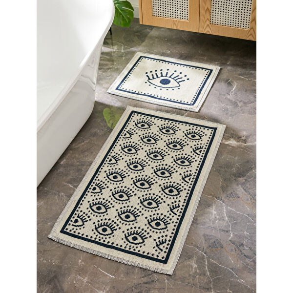 Desenli Banyo Paspası 2'li Desenli Banyo Paspası 2'li