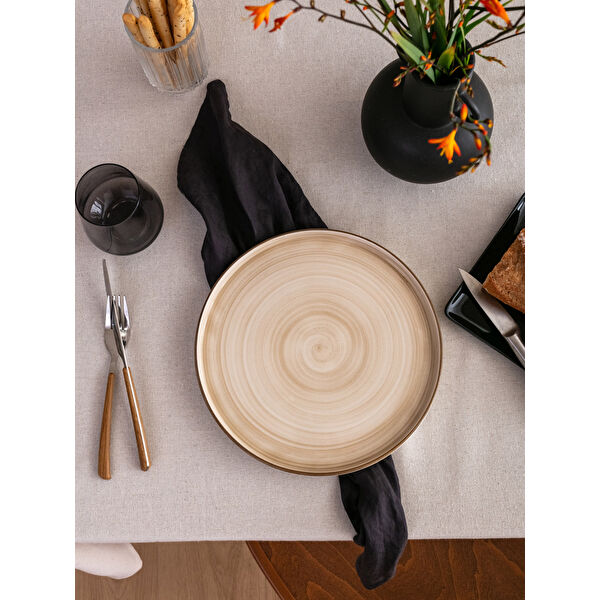 Düz Seramik Servis Tabağı 26 Cm Düz Seramik Servis Tabağı 26 Cm
