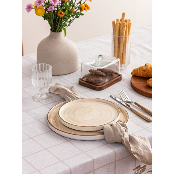 Düz Seramik Pasta Tabağı 20 Cm Düz Seramik Pasta Tabağı 20 Cm