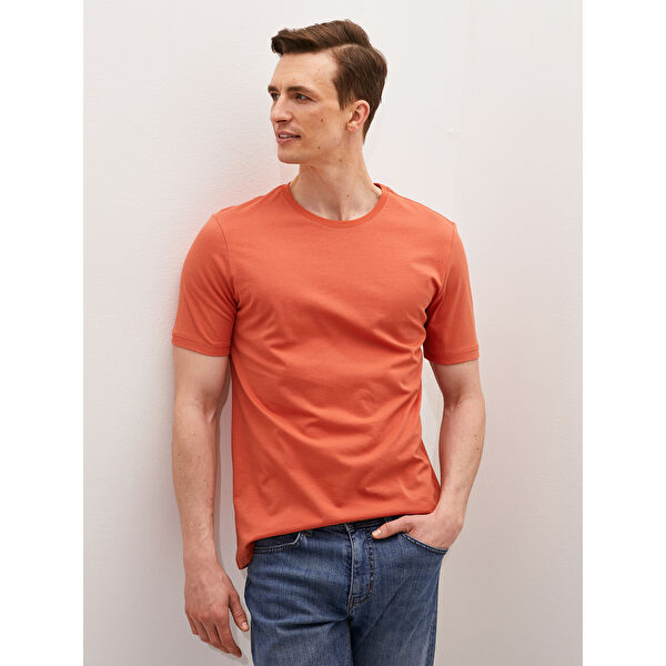 Bisiklet Yaka Basic Kısa Kollu Pamuklu Tişört