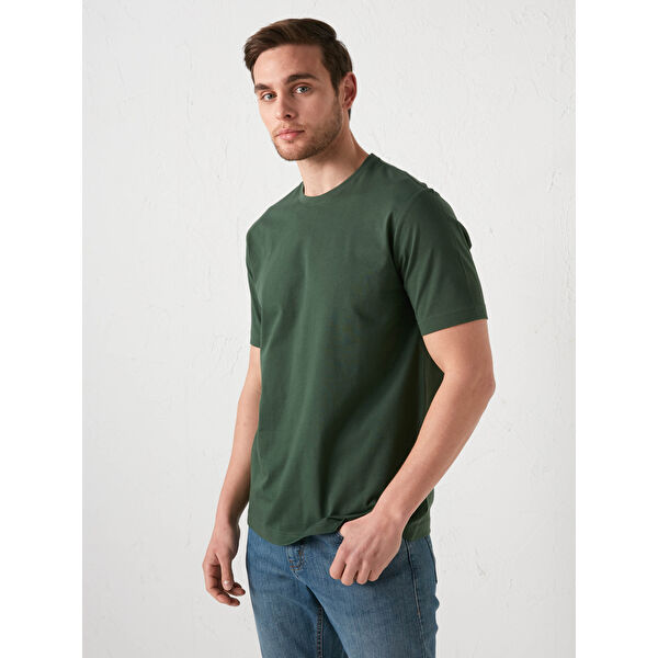 Bisiklet Yaka Basic Kısa Kollu Pamuklu Tişört