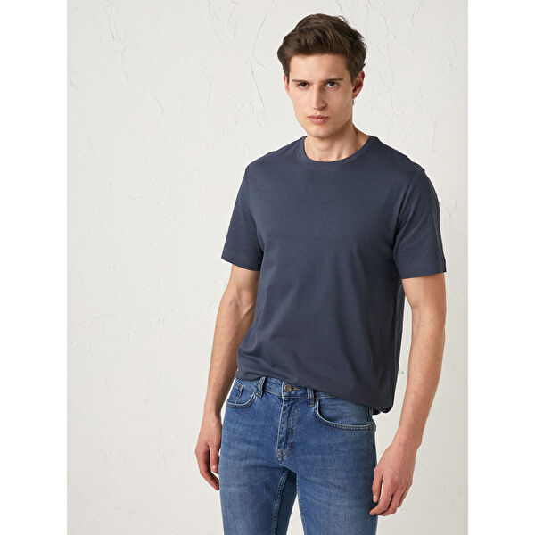 Bisiklet Yaka Basic Kısa Kollu Pamuklu Tişört