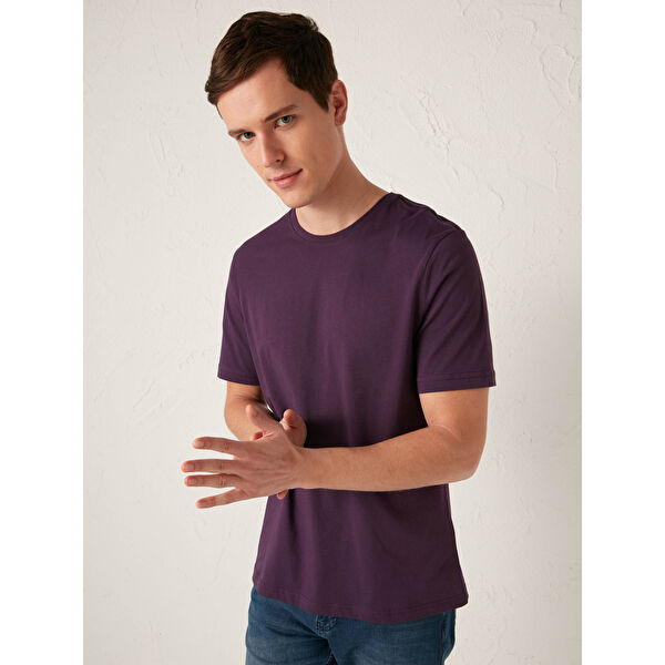 Bisiklet Yaka Basic Kısa Kollu Pamuklu Tişört