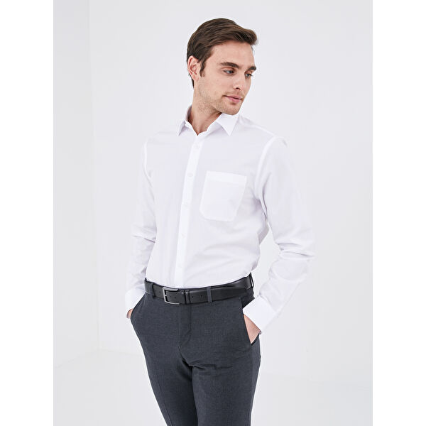 LCW FORMAL Regular Fit Uzun Kollu Poplin Erkek Gömlek