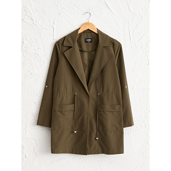 Beli Büzgülü Trençkot Beli Büzgülü Trençkot