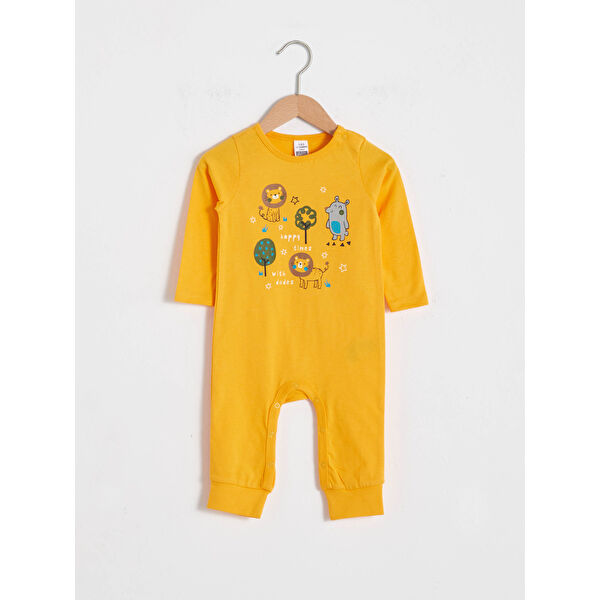 Erkek Bebek Baskılı Tulum